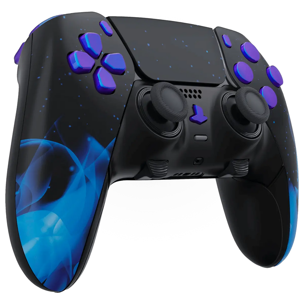 MODDEDZONE BLUE FIRE PS5 DualSense Edge Custom Modded Wireless ...