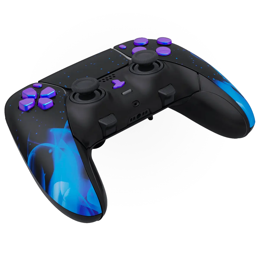 BLUE FIRE PS5 DualSense Edge Custom Modded Wireless Controller | MODDEDZONE