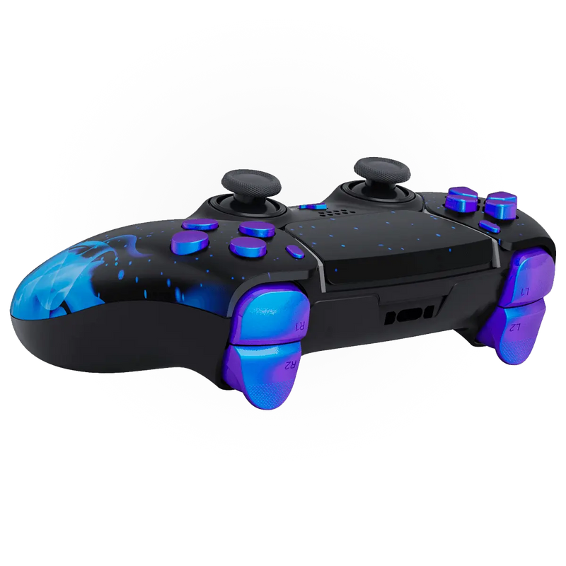 MODDEDZONE BLUE FIRE PS5 DualSense Edge Custom Modded Wireless Controller | MODDEDZONE