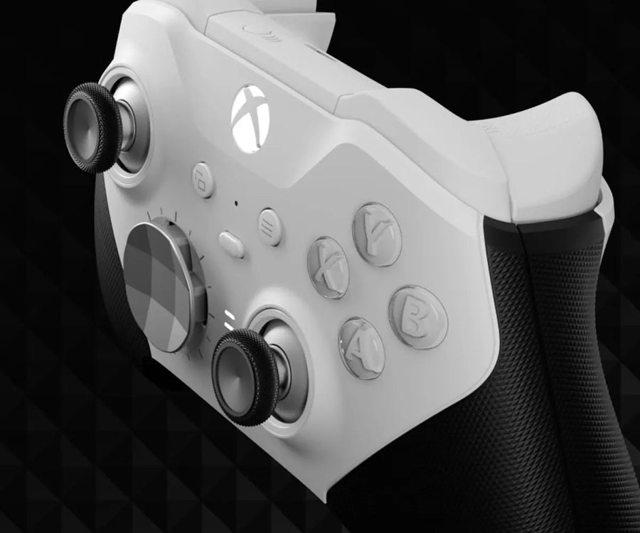 MODDEDZONE WHITE CORE XBOX ELITE SERIES 2 CUSTOM MODDED CONTROLLER ...