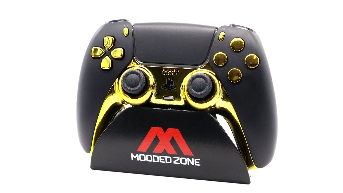 MODDEDZONE BLACK GOLD PS5 CUSTOM MODDED CONTROLLER | MODDEDZONE
