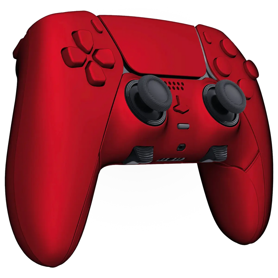 MODDEDZONE SOFT TOUCH RED PS5 DualSense Edge Custom Modded Wireless Controller | MODDEDZONE