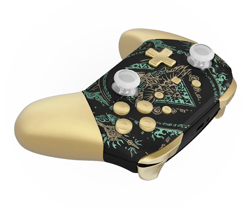 MODDEDZONE ROYAL BLACK TOTEM NINTENDO PRO CUSTOM CONTROLLER | MODDEDZONE