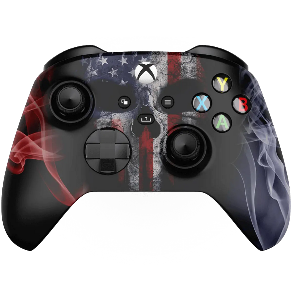 MODDEDZONE AMERICAN SKULL XBOX SERIES X CUSTOM MODDED CONTROLLER ...