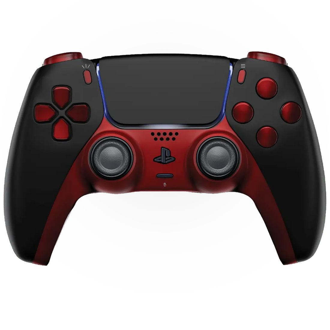 MODDEDZONE BLACK RED PS5 CUSTOM MODDED CONTROLLER | MODDEDZONE