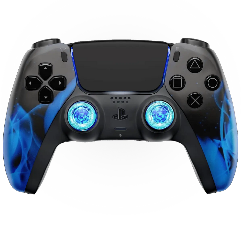 MODDEDZONE BLUE FIRE PS5 CUSTOM MODDED CONTROLLER | MODDEDZONE