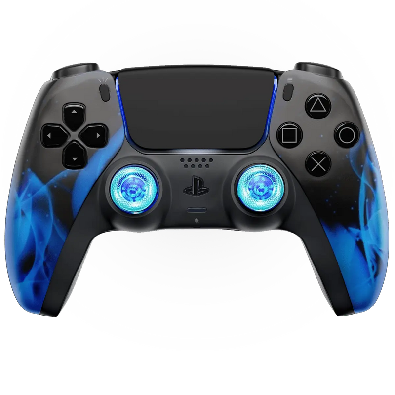 MODDEDZONE BLUE FIRE PS5 CUSTOM MODDED CONTROLLER | MODDEDZONE