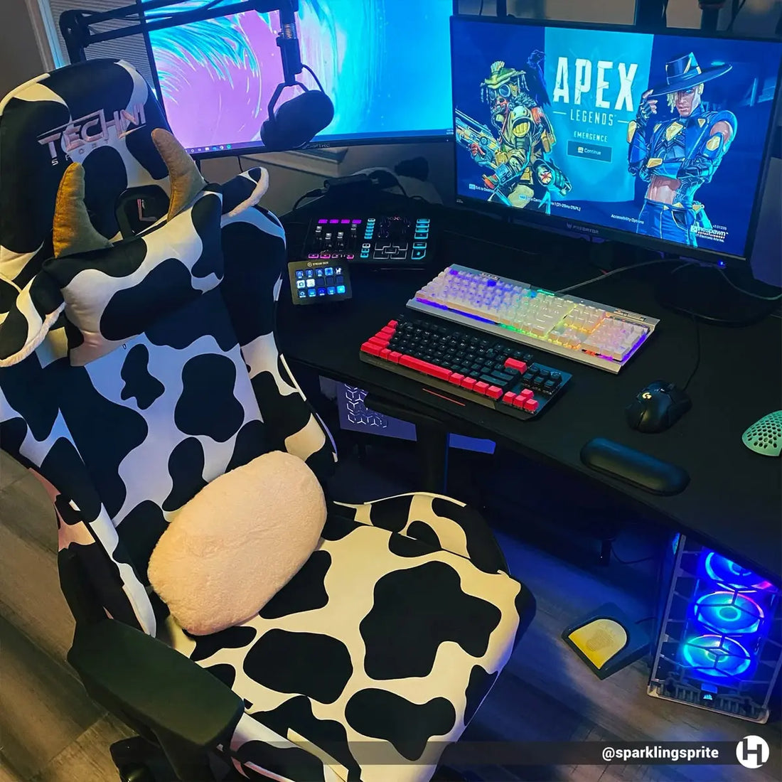 COW PRINT GAMING CHAIR | ModdedZone