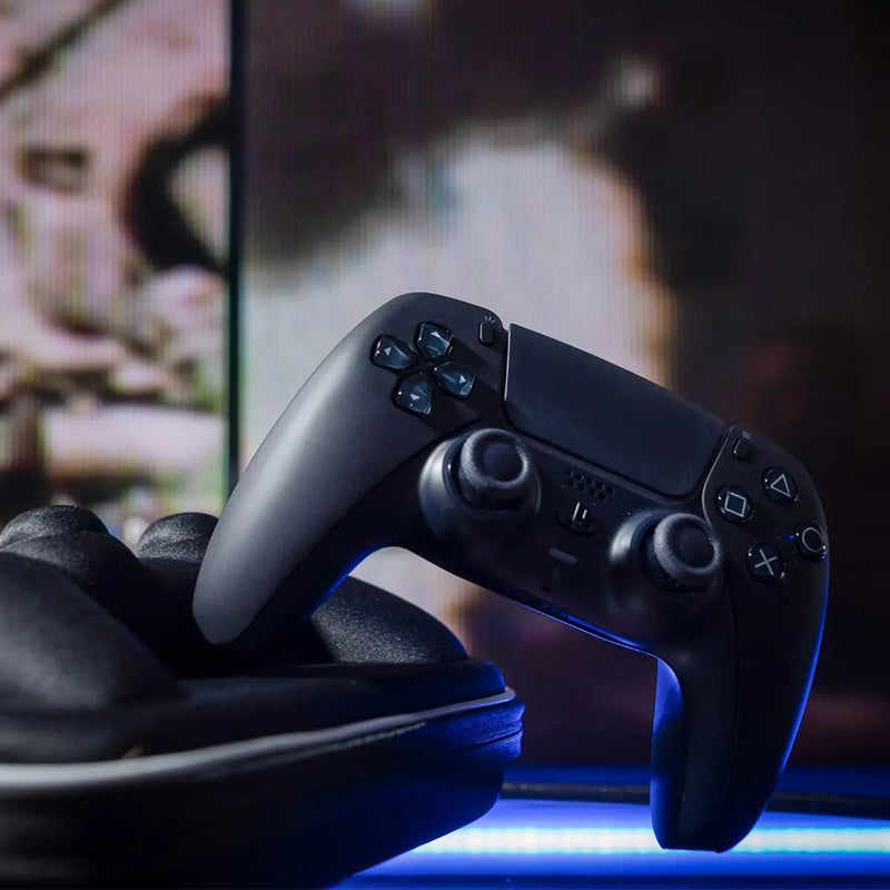 MODDEDZONE MIDNIGHT BLACK PS5 CUSTOM MODDED CONTROLLER | MODDEDZONE